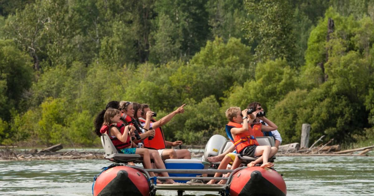 Rafting Tours at Columbia Wetlands Outpost, Golden, BC