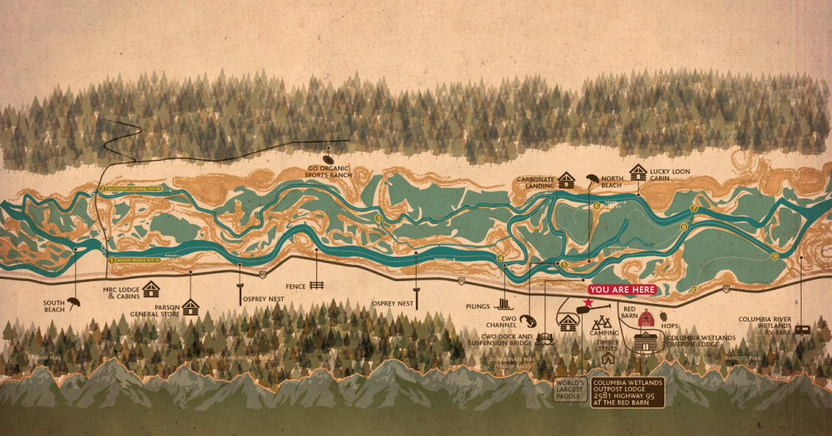 Columbia Wetlands Outpost - Area Maps